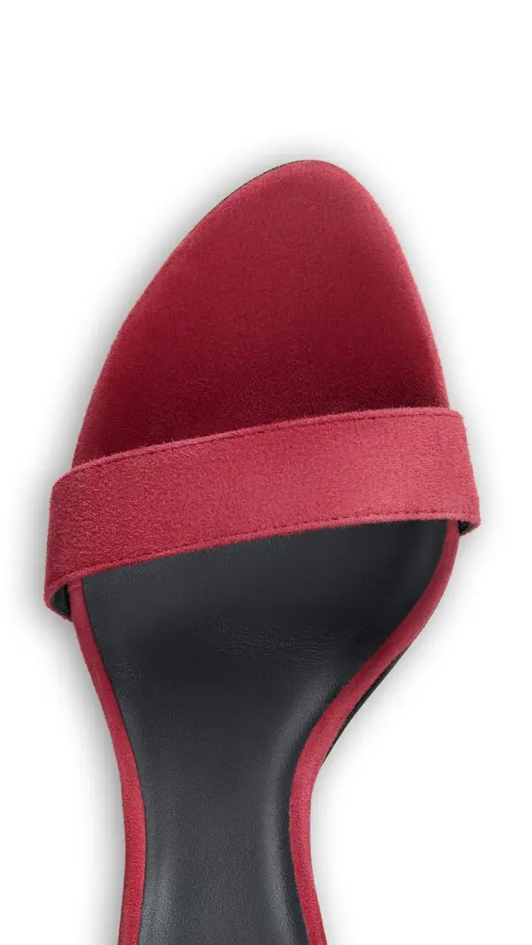 Alaïa Suede Cone Heel Sandals
