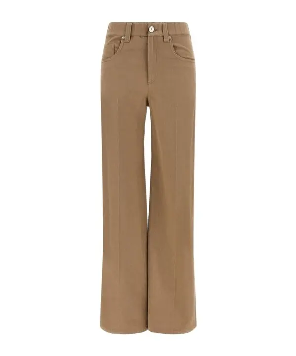 Brunello Cucinelli Monili Detail Straight-leg Jeans - Brown