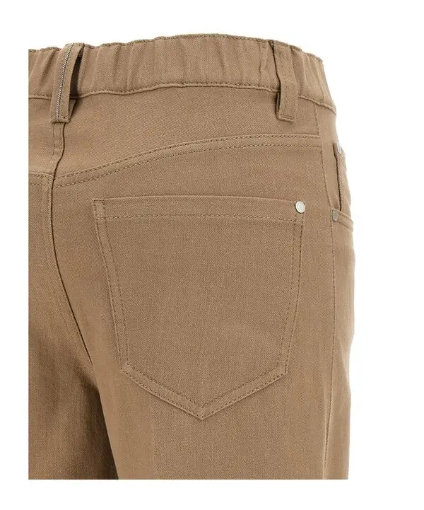 Brunello Cucinelli Monili Detail Straight-leg Jeans - Brown