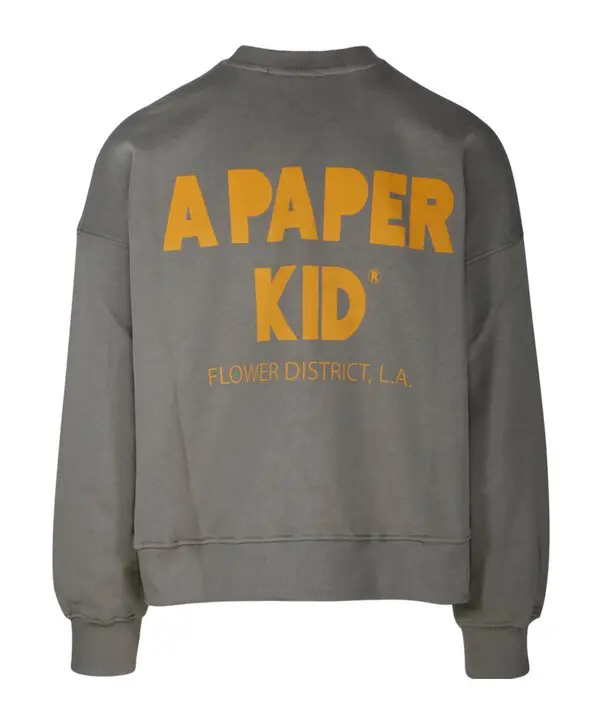 A PAPER KID Logo-print Cotton Sweatshirt