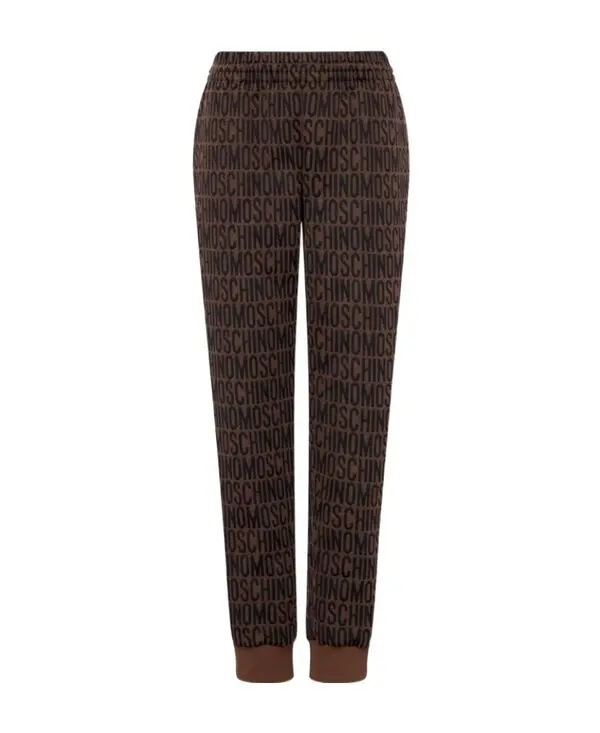 Moschino Monogram-print Joggers - Black