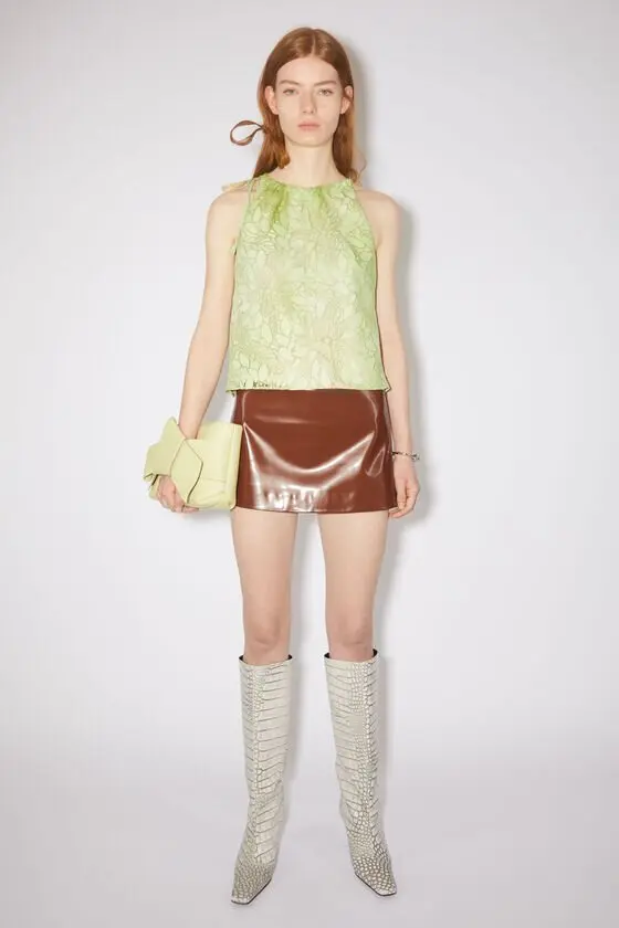 Acne Studios Zippered High-rise Mini Skirt