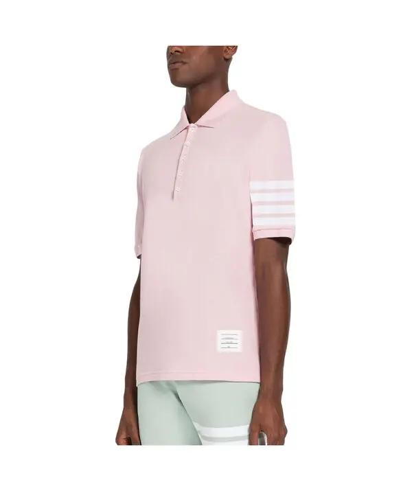 Thom Browne Hector 4-bar Short-sleeve Polo Shirt