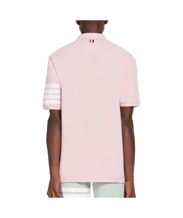 Thom Browne Hector 4-bar Short-sleeve Polo Shirt
