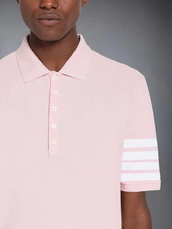 Thom Browne Hector 4-bar Short-sleeve Polo Shirt