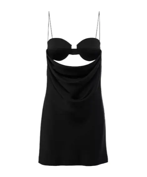 Alex Perry Cutout Draped Satin Crêpe Minidress
