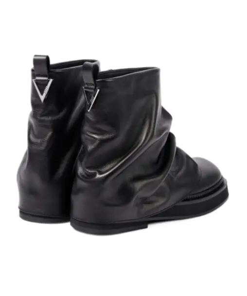 Attico Slouchy Platform Ankle Boots