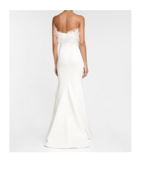 Rebecca Vallance Grace Feather-trimmed Gown