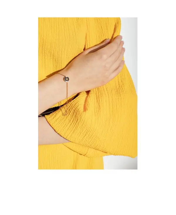 Tory Burch Kira Logo-pendant Chain Bracelet