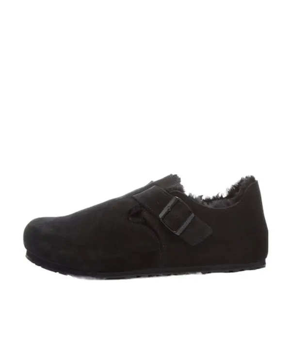 BIRKENSTOCK London Shearling-trimmed Slippers