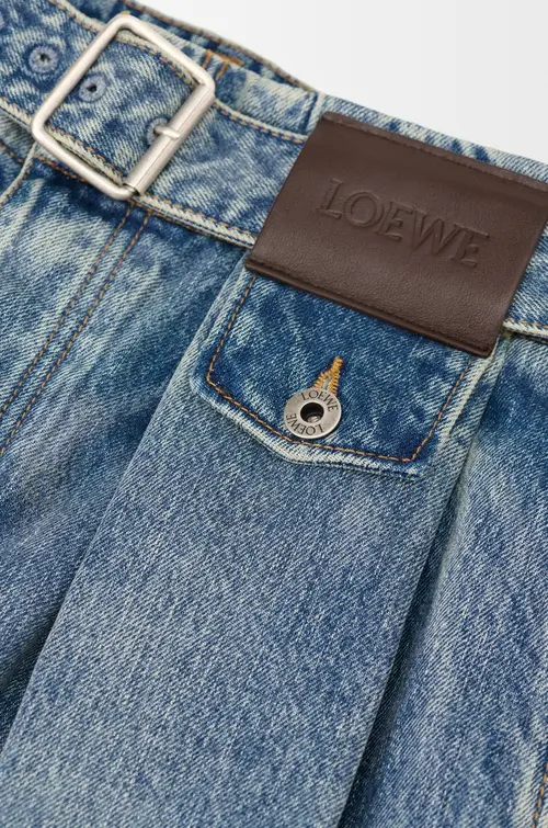 Loewe Pleated Loose Leg Jeans