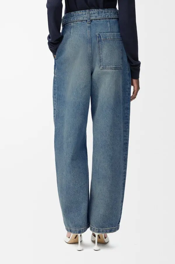 Loewe Pleated Loose Leg Jeans