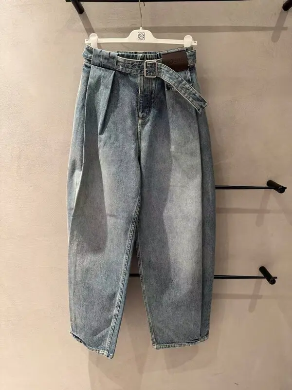 Loewe Pleated Loose Leg Jeans
