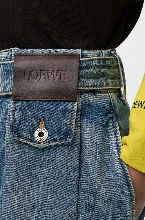Loewe Pleated Loose Leg Jeans