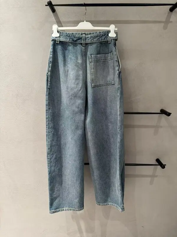 Loewe Pleated Loose Leg Jeans