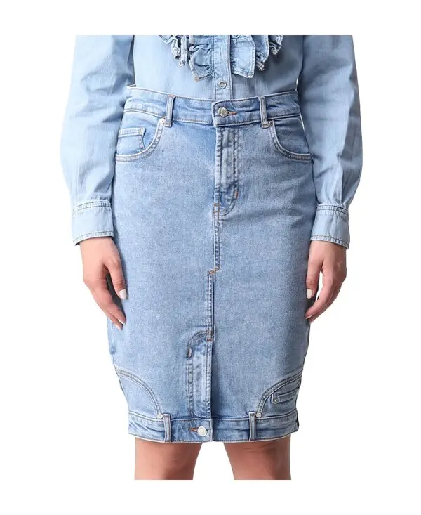 Moschino Denim Midi Skirt