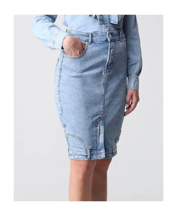 Moschino Denim Midi Skirt
