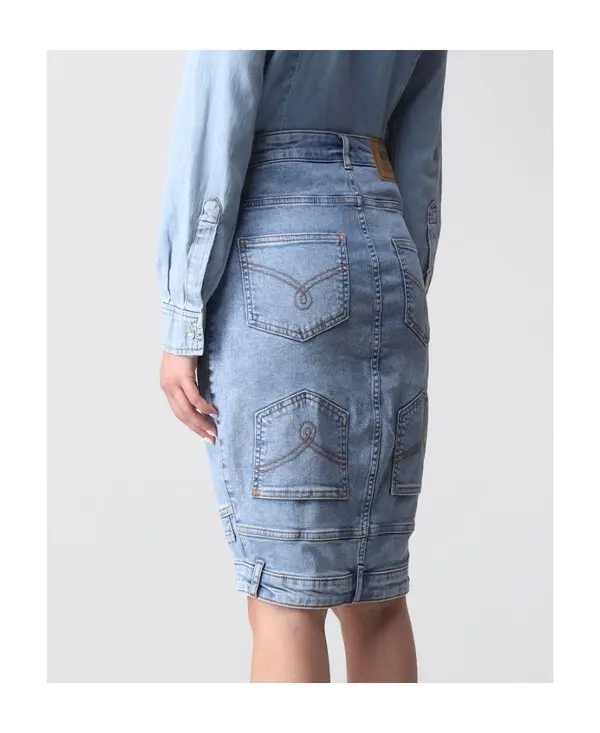 Moschino Denim Midi Skirt