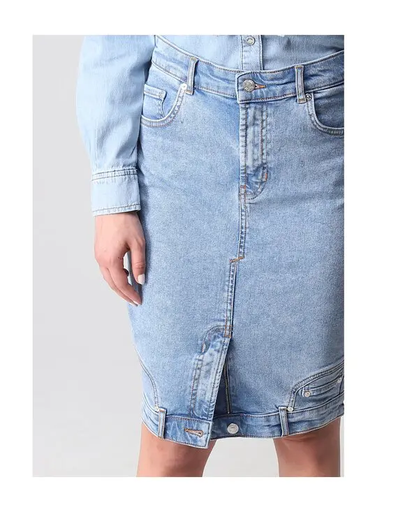 Moschino Denim Midi Skirt