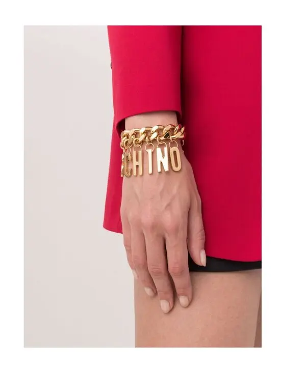 Moschino Logo-lettering Chain Bracelet