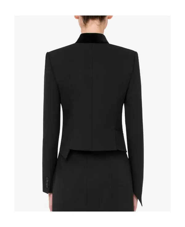 Moschino Wool Long-sleeved Casual Jacket