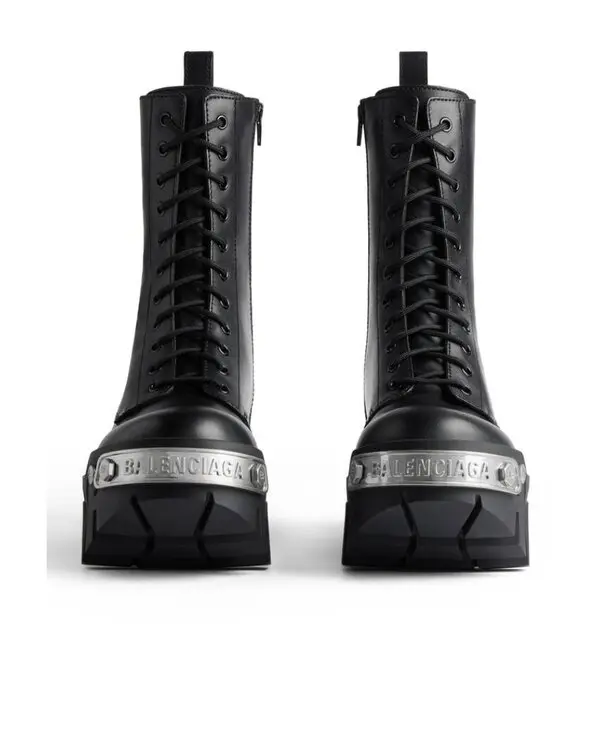 Balenciaga Bulldozer Round Toe Platform Boots