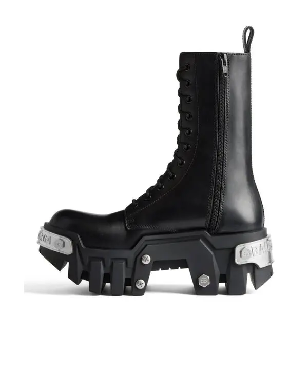 Balenciaga Bulldozer Round Toe Platform Boots