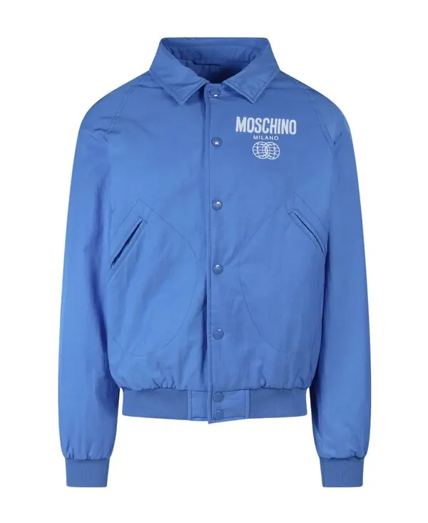 Moschino Logo Printed Casual Jacket