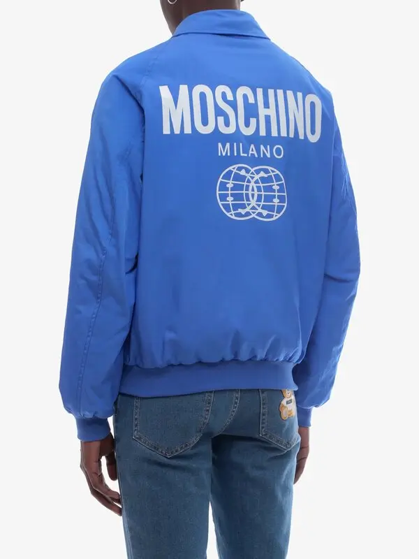Moschino Logo Printed Casual Jacket
