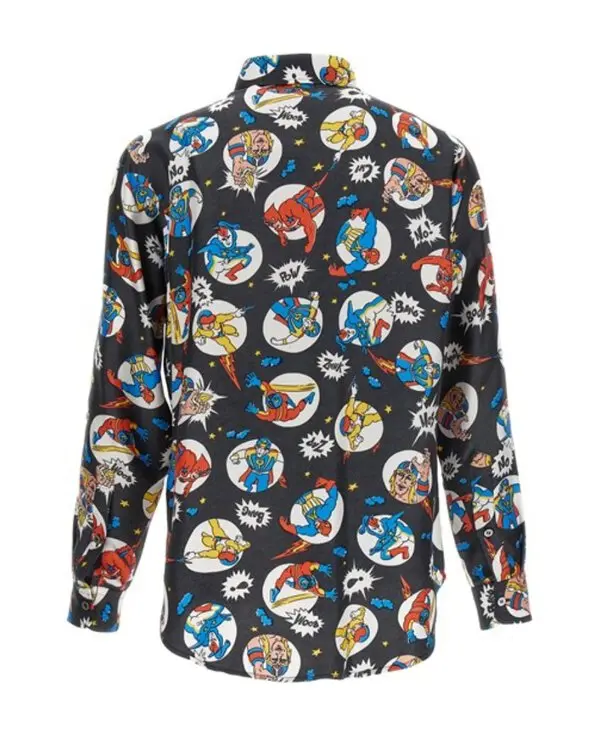 Moschino Lapel Long-sleeved Shirt