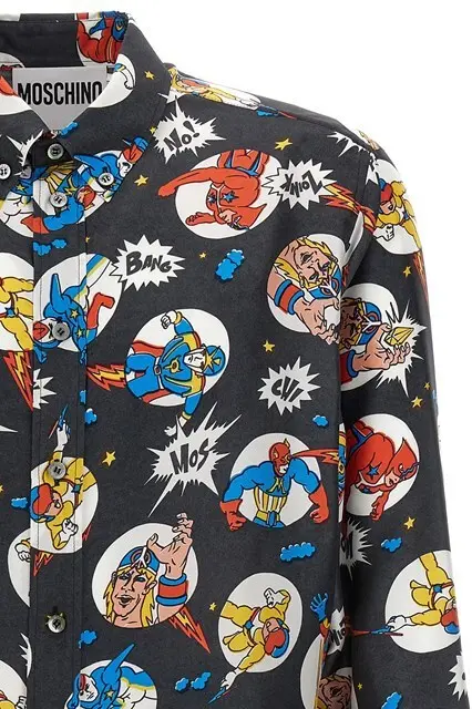 Moschino Lapel Long-sleeved Shirt