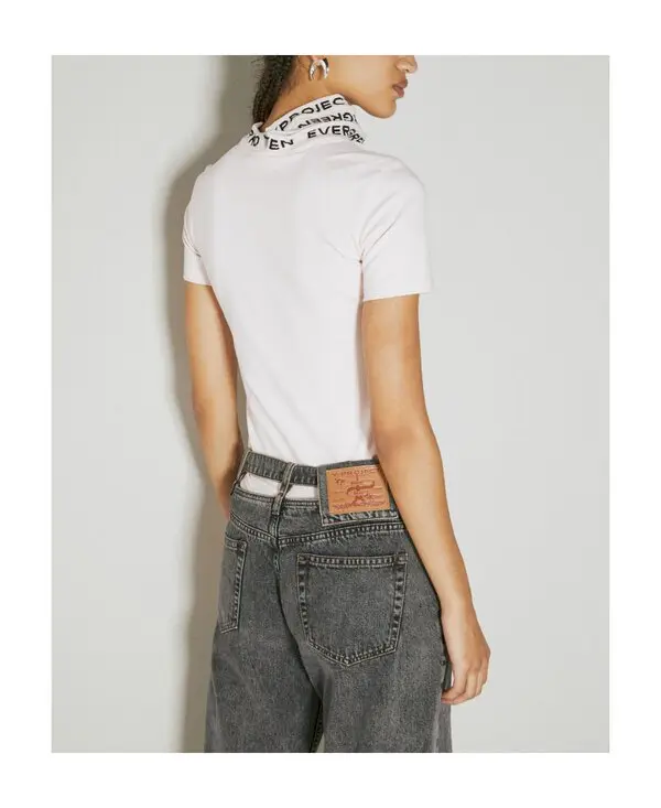 Y/project Triple Logo Collar Short Sleeve T-shirt
