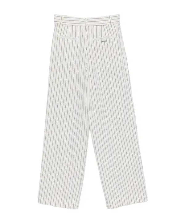 Iceberg Belted Pinstripe Trousers
