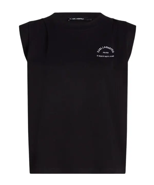 Karl Lagerfeld Rsg Sleeveless T-shirt - Black