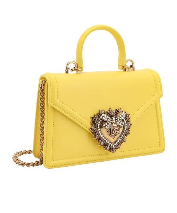 Dolce & Gabbana Dolce Gabbana Devotion Embellished Small Tote Bag
