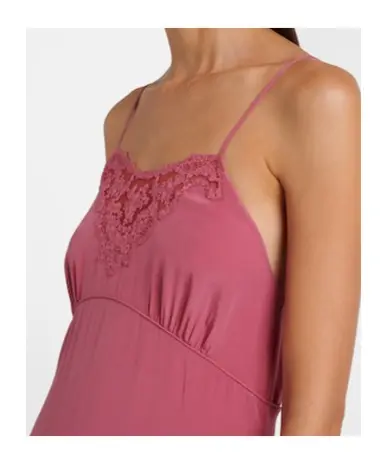 Chloé Lace-trimmed Silk Slip Dress