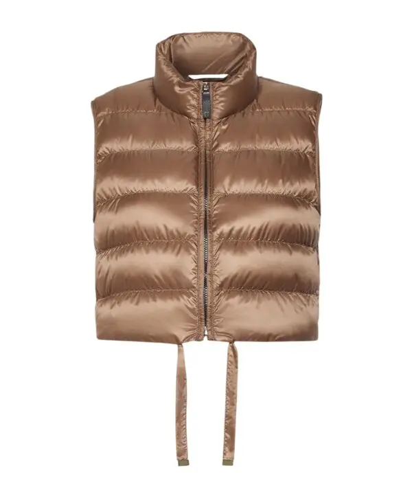 Max Mara The Cube Quilted Puffer Vest - Honey