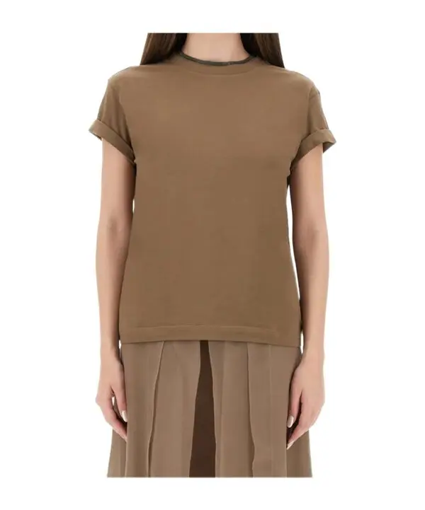Brunello Cucinelli Embellished Crewneck T-shirt