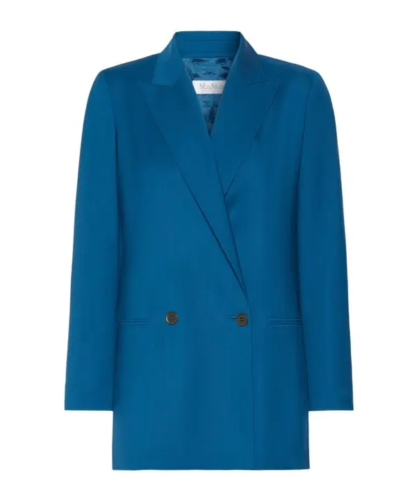 Max Mara Woollen Cloth Blazer - Navy