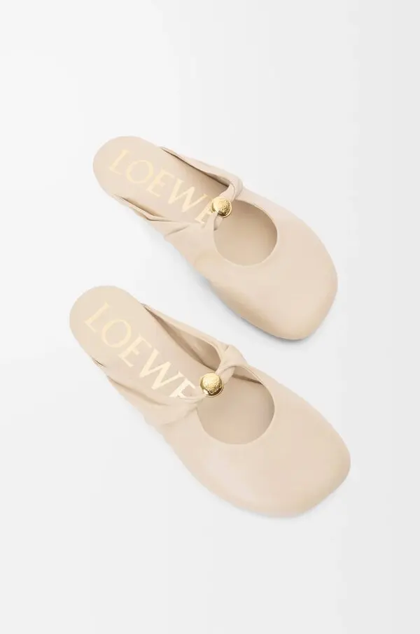 Loewe Pebble Soft Mule In Nappa Lambskin