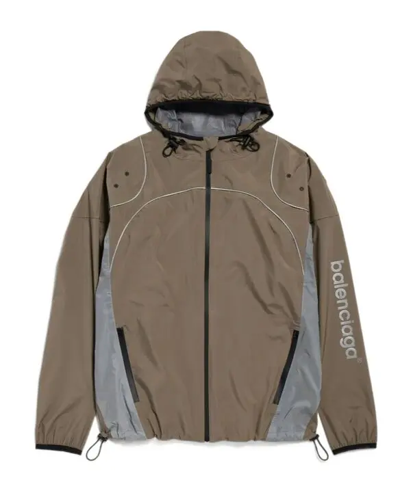 Balenciaga Zip-up Techwear Jacket - Grey