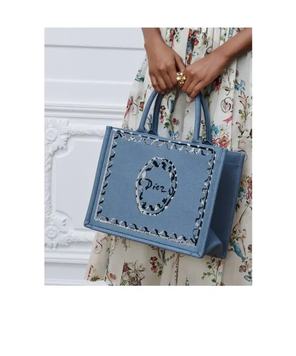 Dior Dioriviera Medium Book Tote With Strap