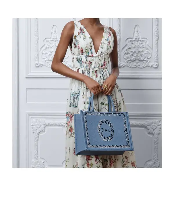 Dior Dioriviera Medium Book Tote With Strap
