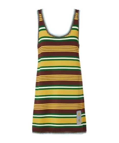 ALEMAIS Clover Striped Knitted Minidress