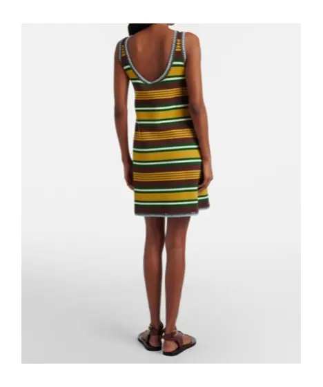 ALEMAIS Clover Striped Knitted Minidress