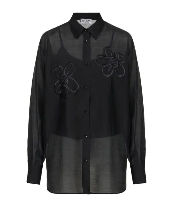 Iceberg Floral-embroidered Shirt