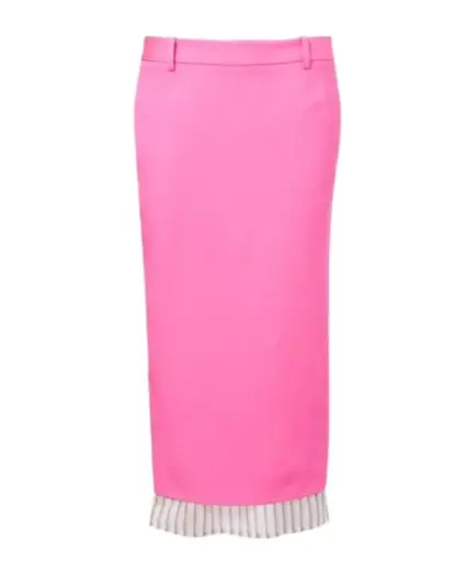 Attico Virgin Wool Pencil Skirt