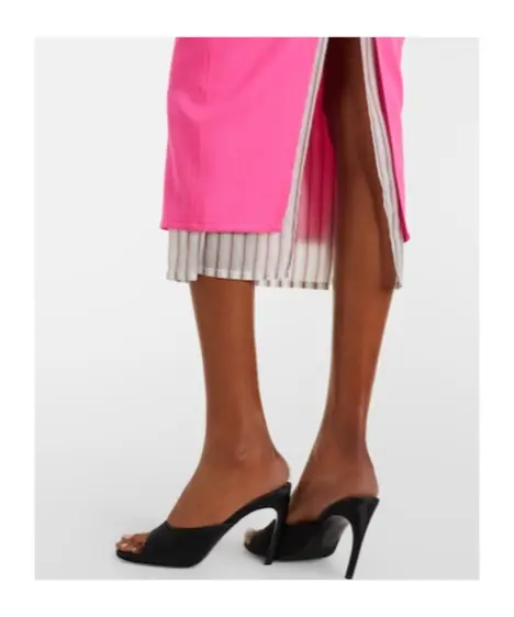 Attico Virgin Wool Pencil Skirt