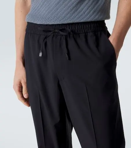 Brioni Asolo Wool Straight Pants