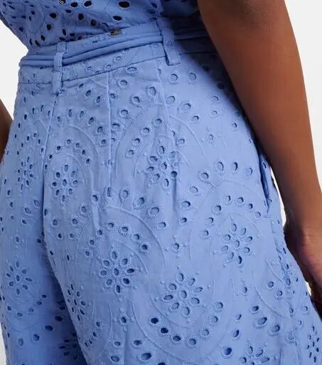 Poupette St Barth Broderie Anglaise Cotton Shorts